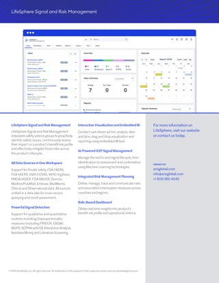 Factsheet: LifeSphere Signal and Risk Management | PDF