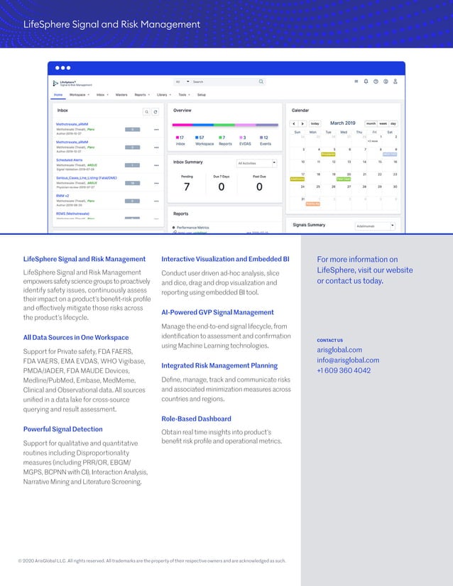 Factsheet: LifeSphere Signal and Risk Management | PDF