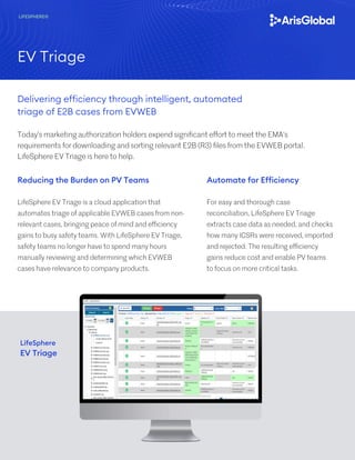 Factsheet: LifeSphere EV Triage | PDF