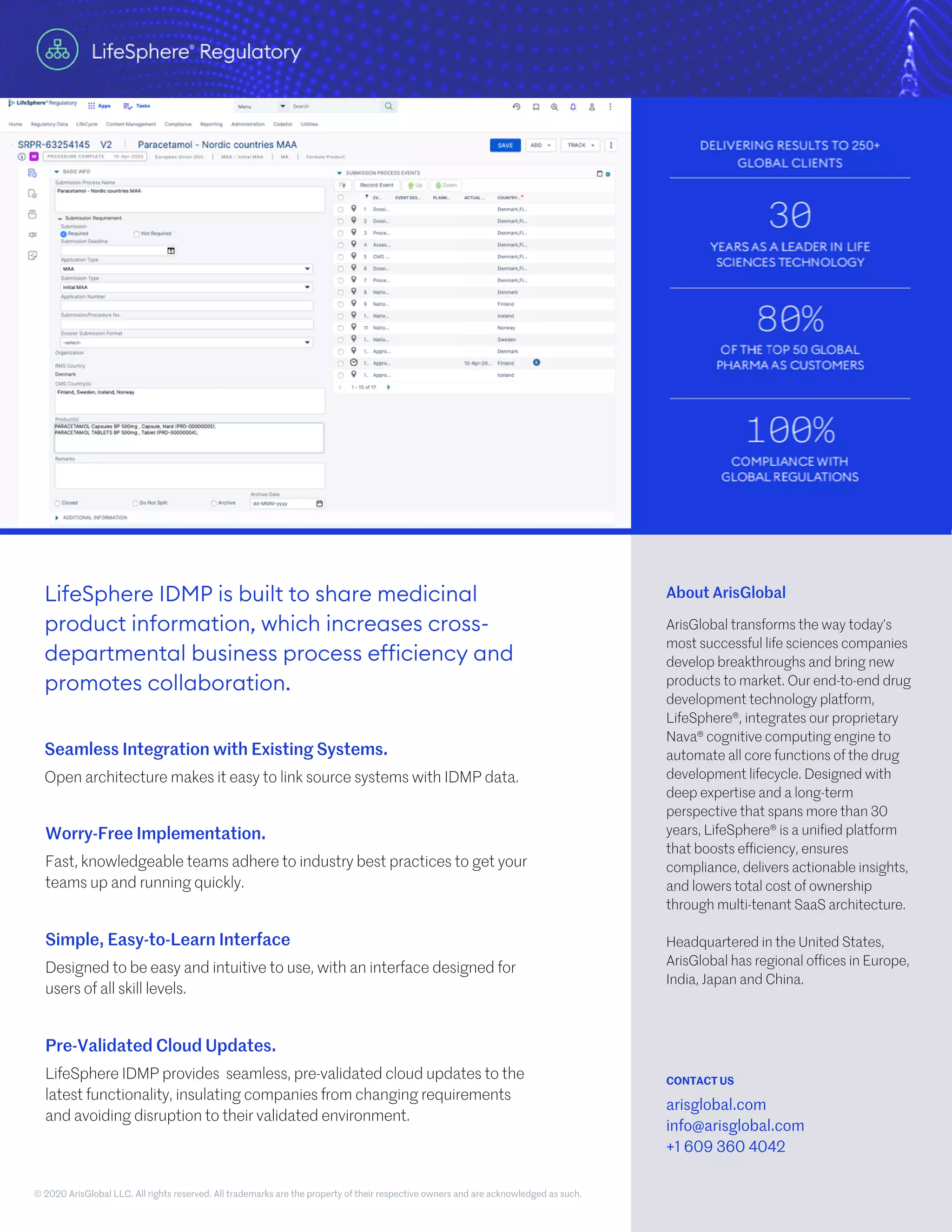 Factsheet: LifeSphere IDMP - ISO IDMP cloud application | PDF