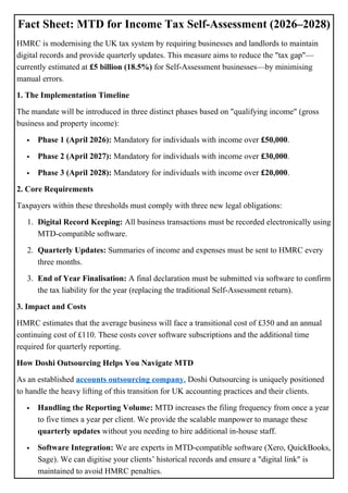 Fact Sheet - MTD for Income Tax Self-Assessment (2026–2028) | DOCX