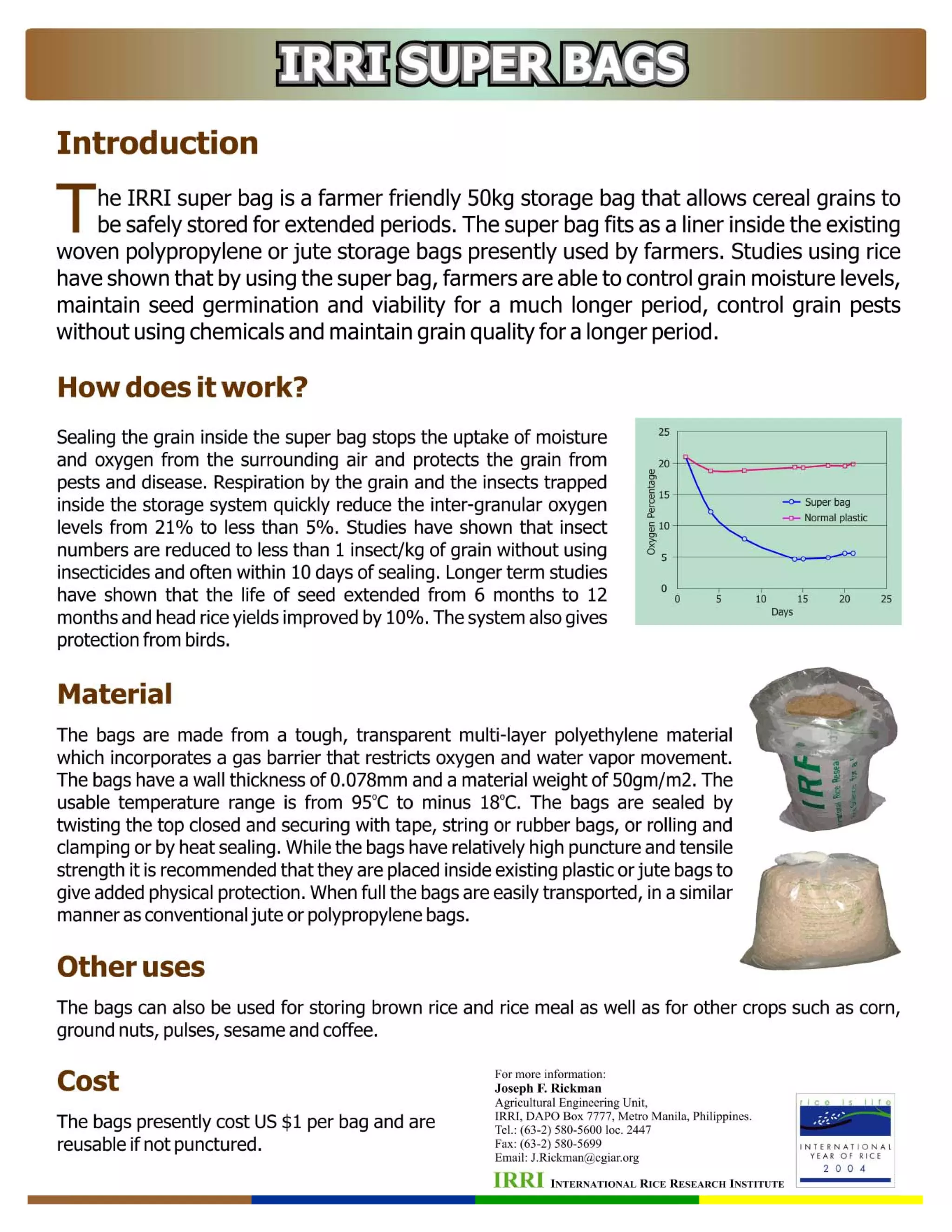 Fact Sheet - Super Grain Bags - Detailed Information | PDF