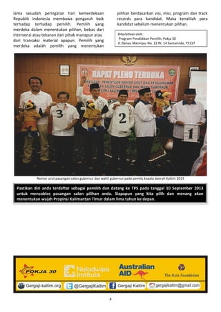 Factsheet 4 "Merdeka Dalam Memilih" | PDF
