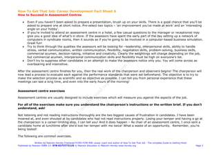 Job Hunt - how to succeed in assessment centres | PPT