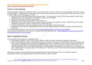 Job Hunt - how to succeed in assessment centres | PPT