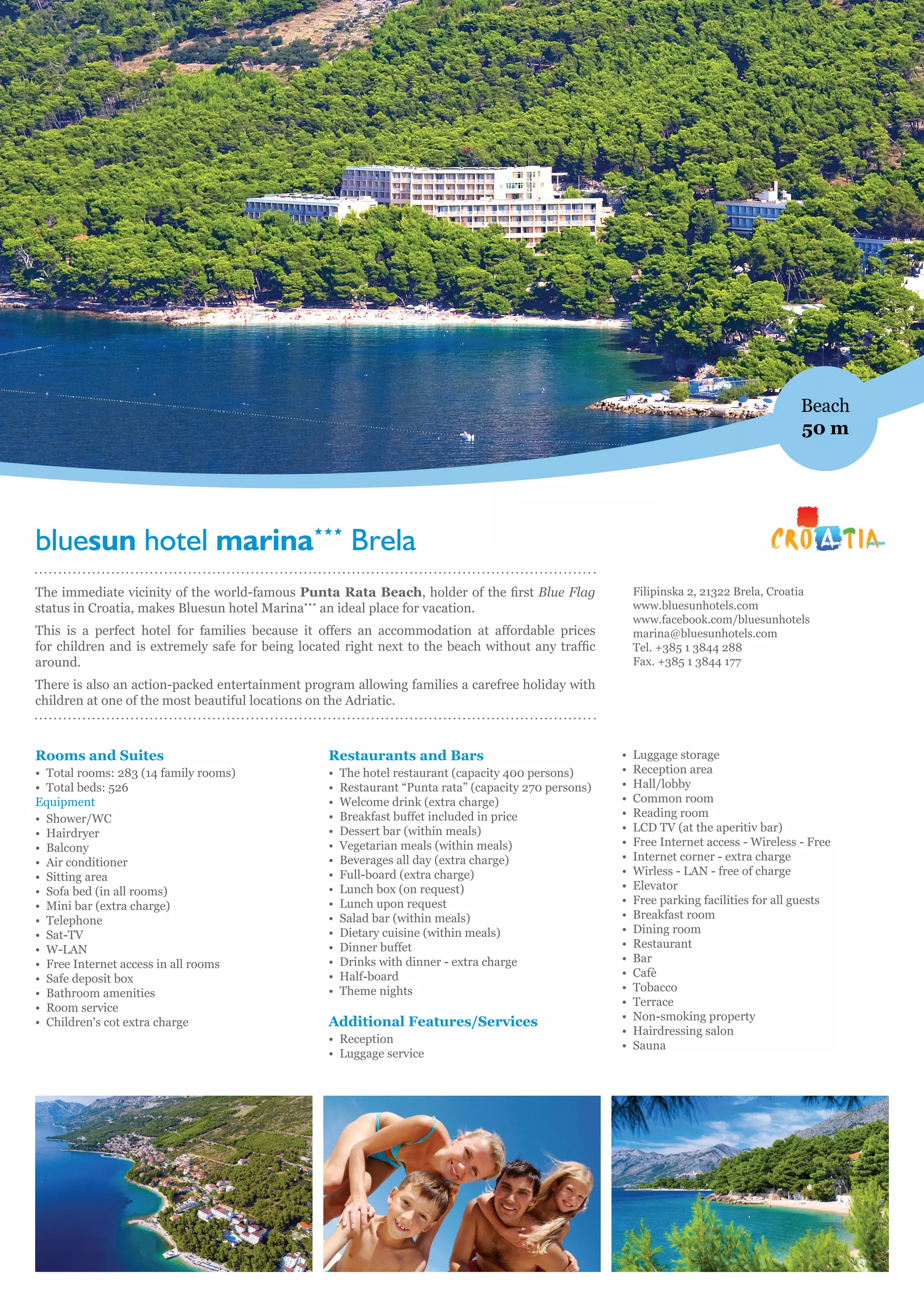 Bluesun Hotel Marina in Brela, Makarska Riviera, Croatia | PDF