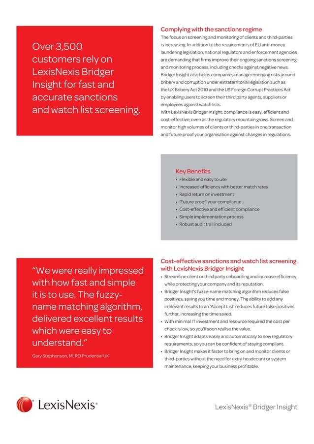 Brochure: Bridger Insight | PDF