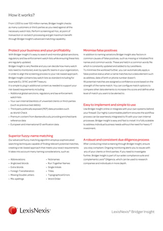 Brochure: Bridger Insight | PDF