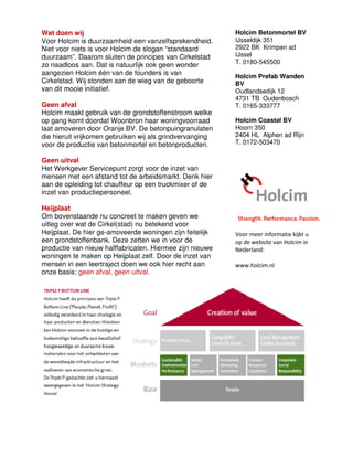 Factsheet cirkelstad holcim (heijplaat) | PDF