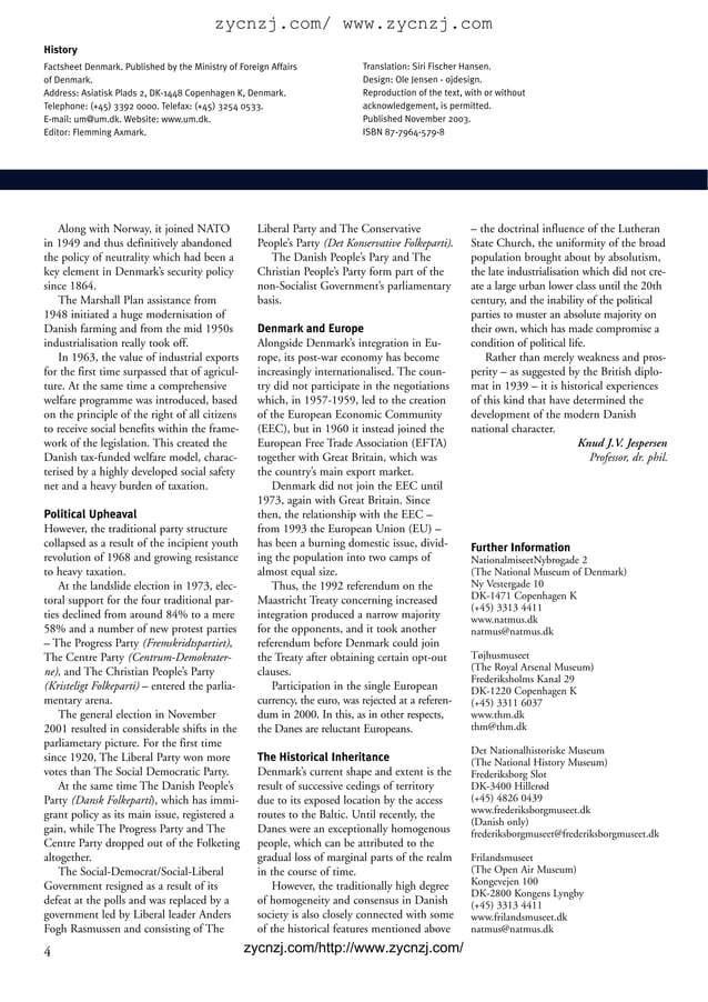 Factsheet denmark history | PDF