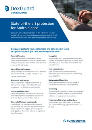 DexGuard | PDF | Web Development | Internet