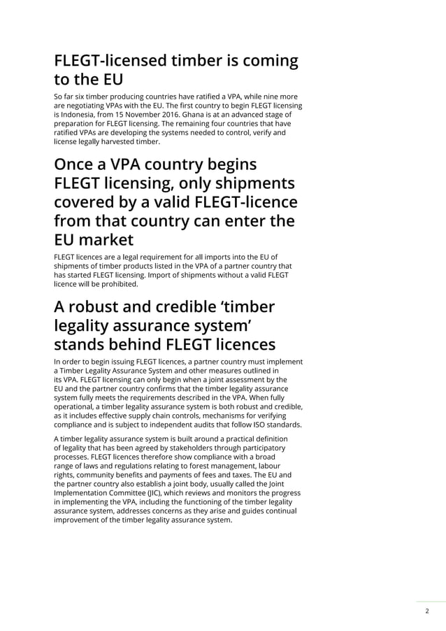 Flegt licensed timber | PDF