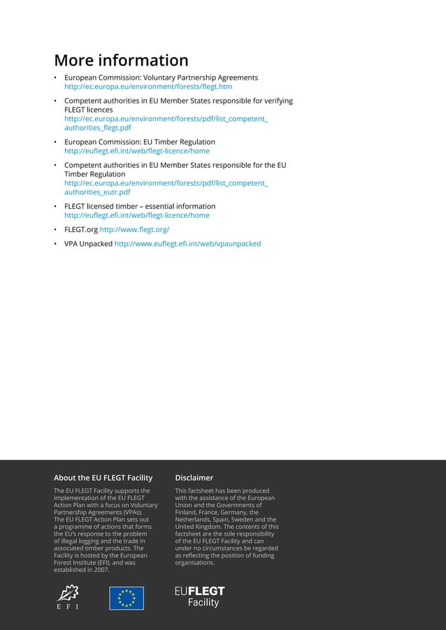 Factsheet flegt licensed timber | PDF