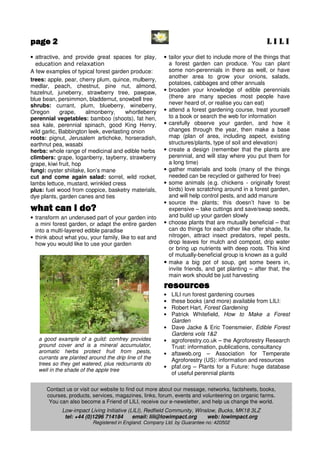 Forest Gardening - Low Impact | PDF