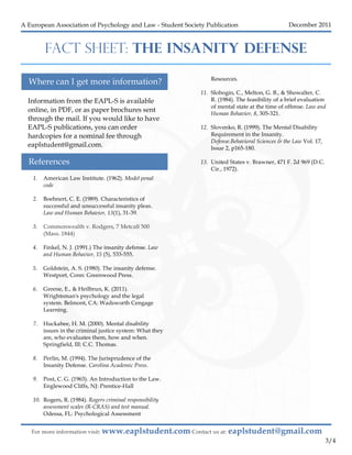 The insanity defense | PDF