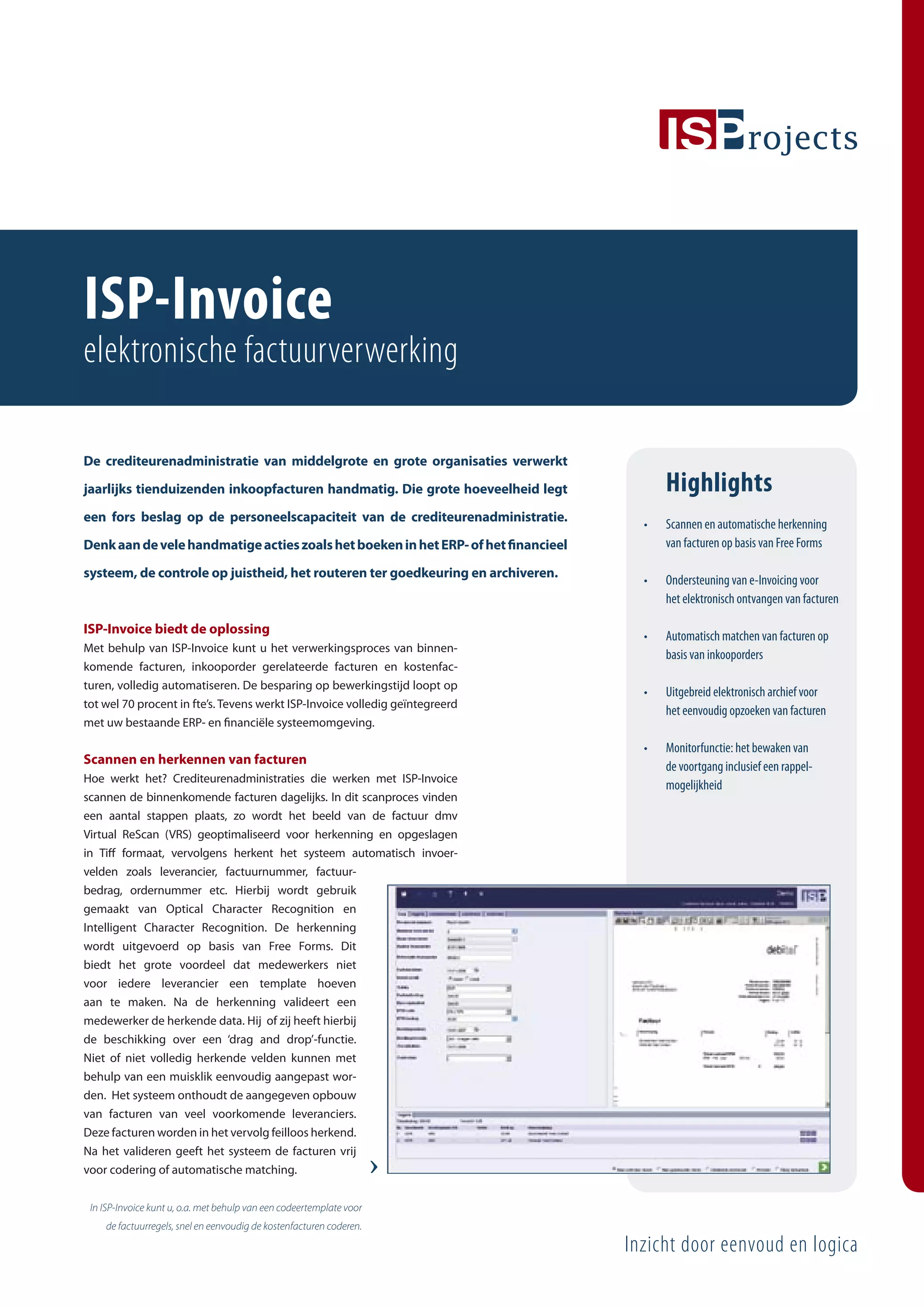 Factsheet ISP-Invoice | PDF