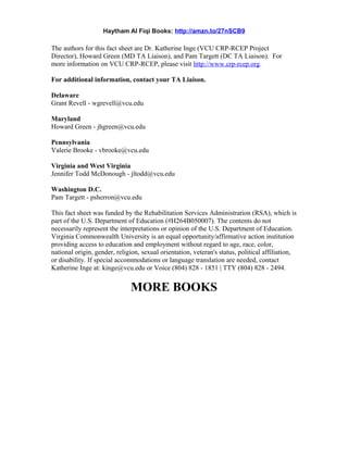 Virginia Commonwealth University Region III CRP-RCEP Fact Sheet | DOC