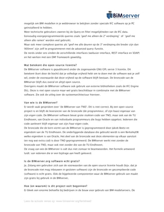 Factsheet/FAQ open source BIMserver | PDF