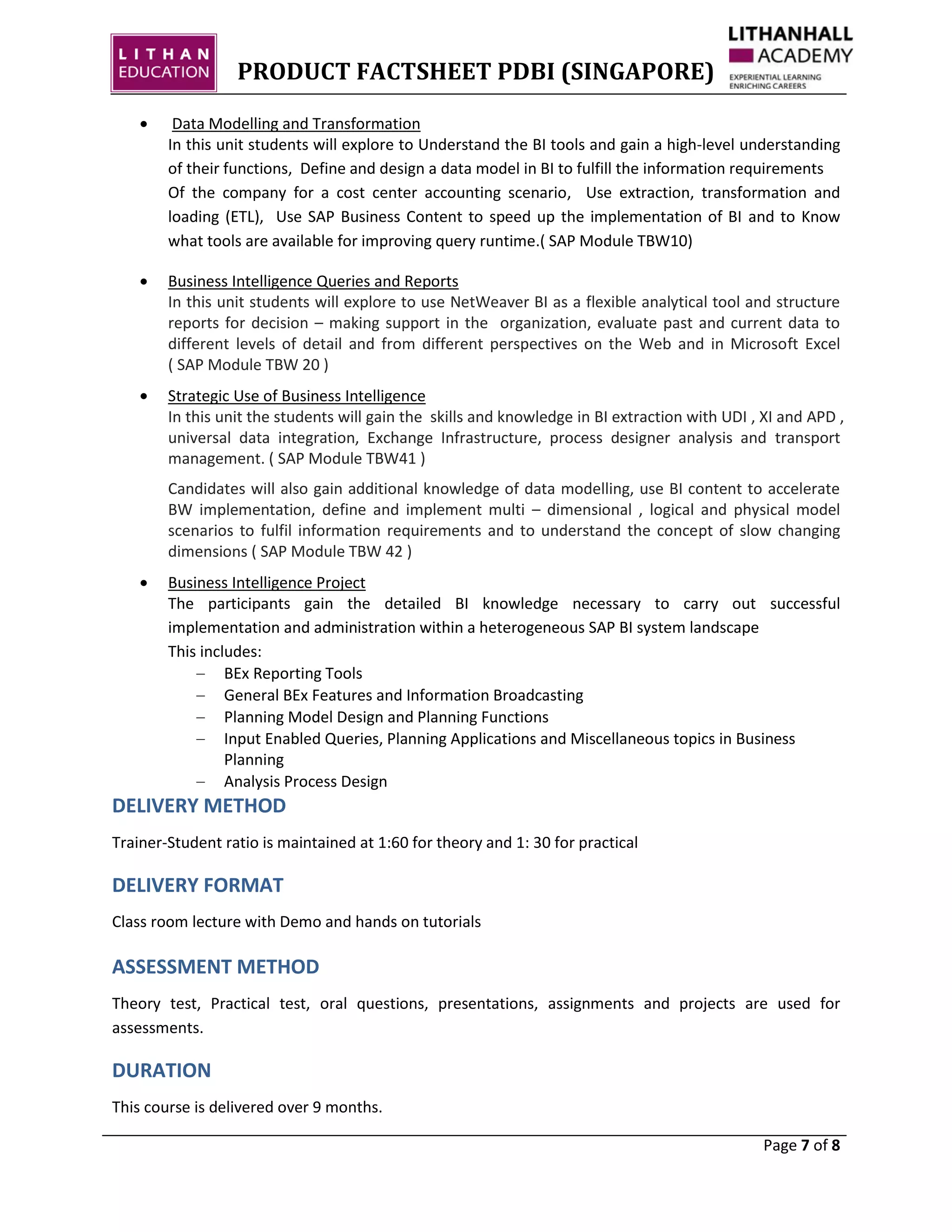 Factsheet pdbi(1) | PDF