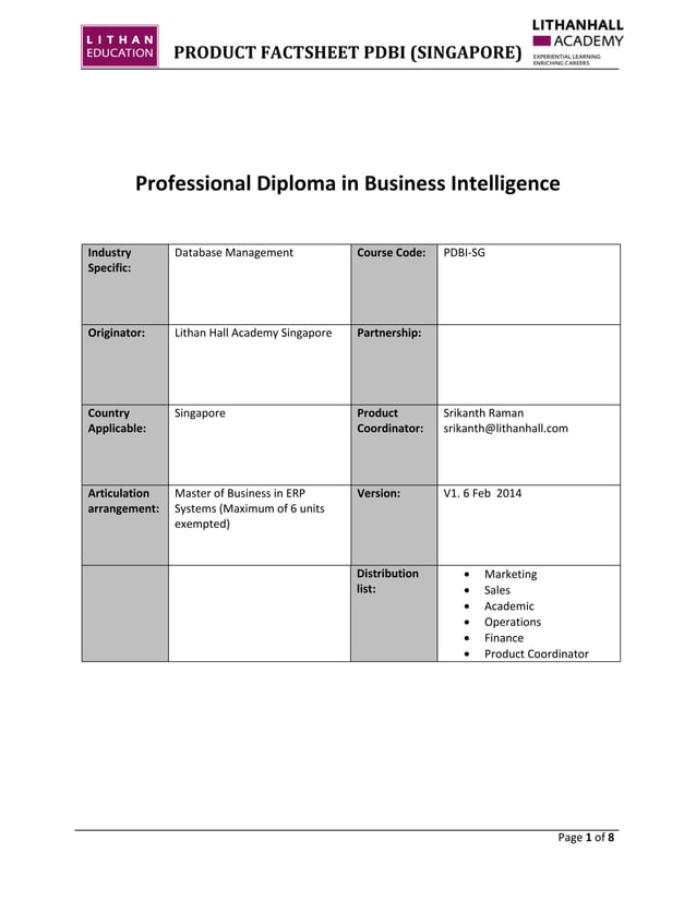 Factsheet pdbi(1) | PDF