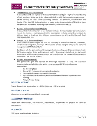 Factsheet pdbi(1) | PDF