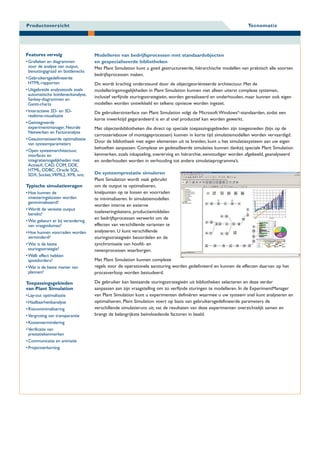 Fact Sheet Plant Simulation | PDF