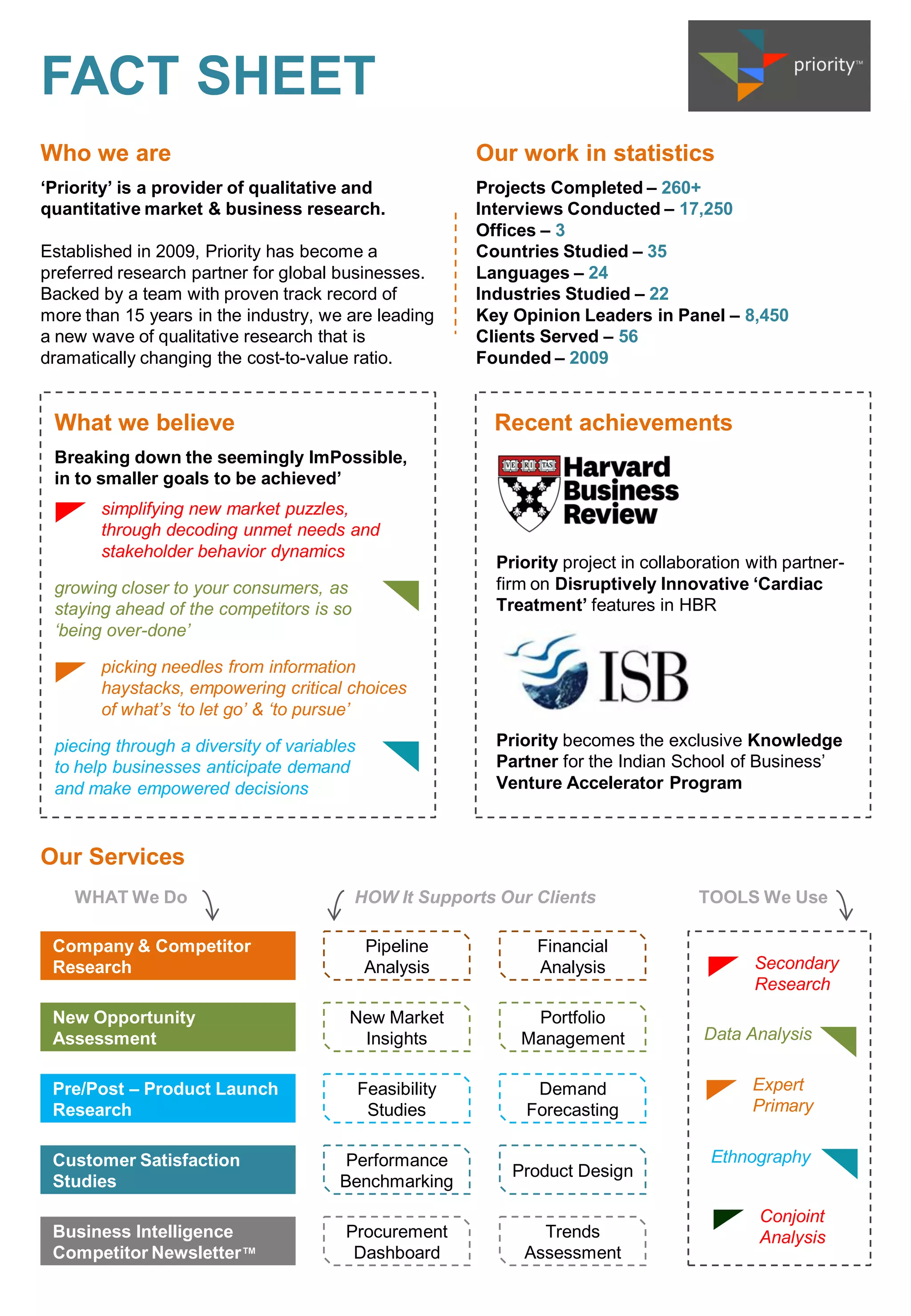 Fact sheet priority-research | PDF
