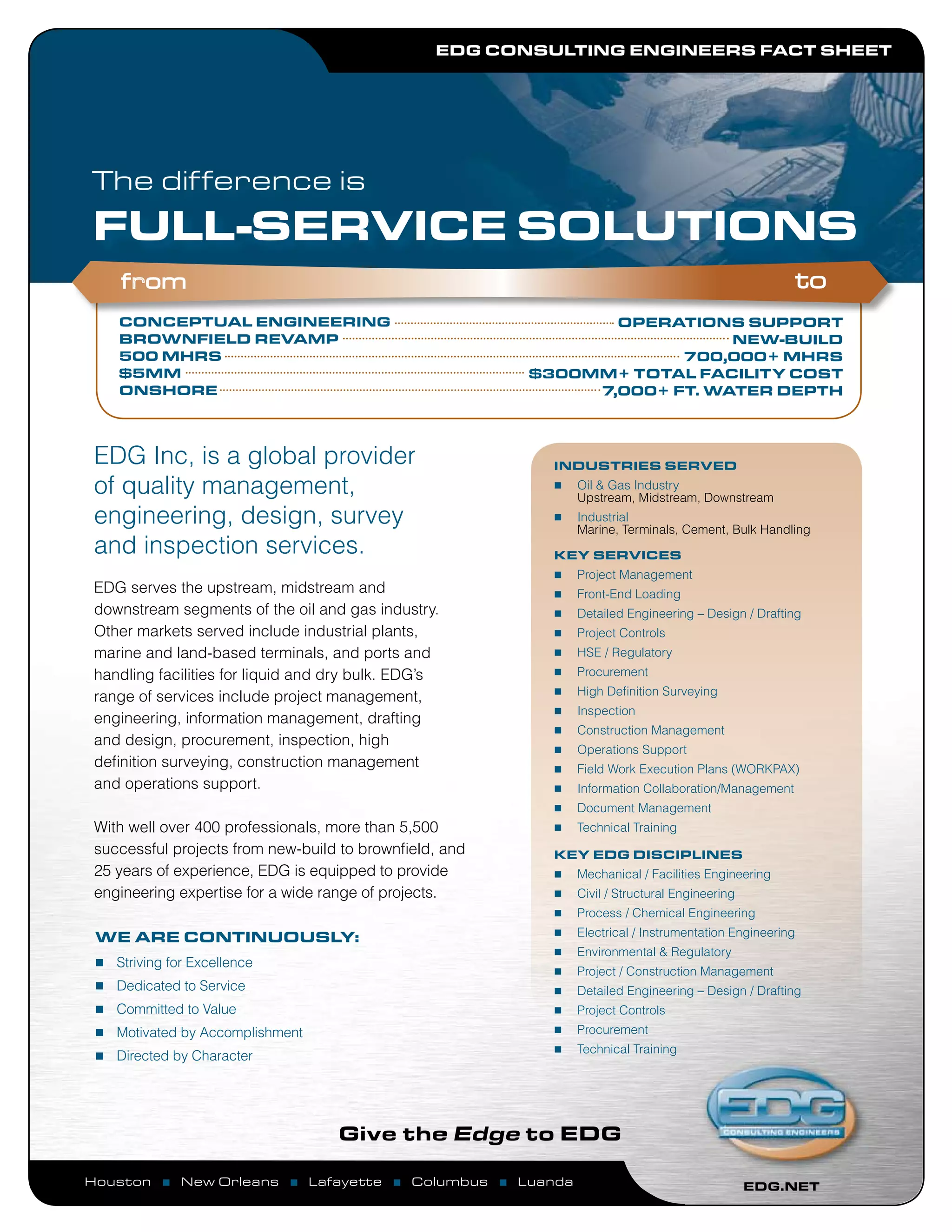 Fact Sheet EDG, Inc. Rev 07 | PDF