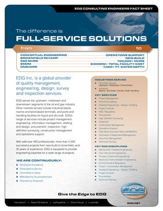 Fact Sheet EDG, Inc. Rev 07 | PDF