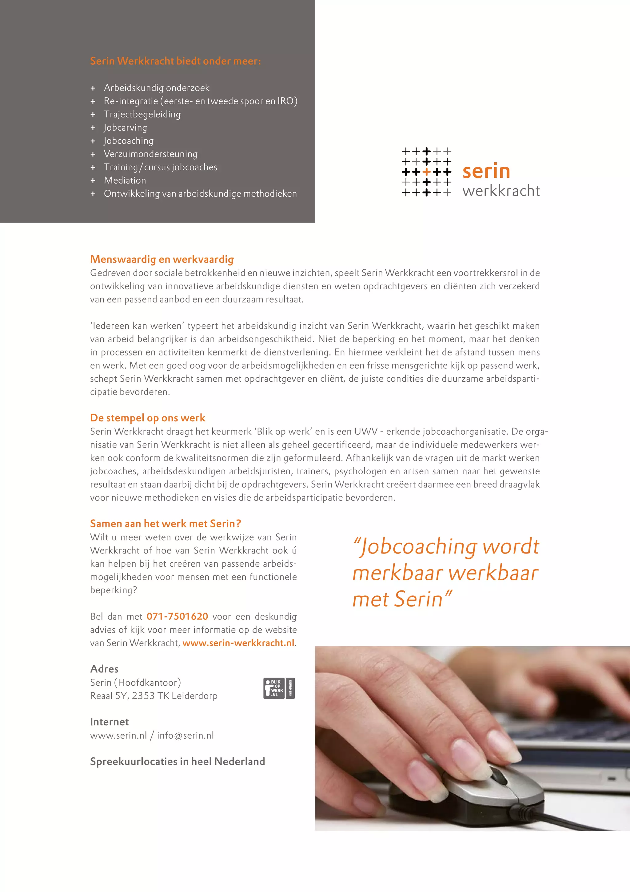 Factsheet serin werkkracht | PDF