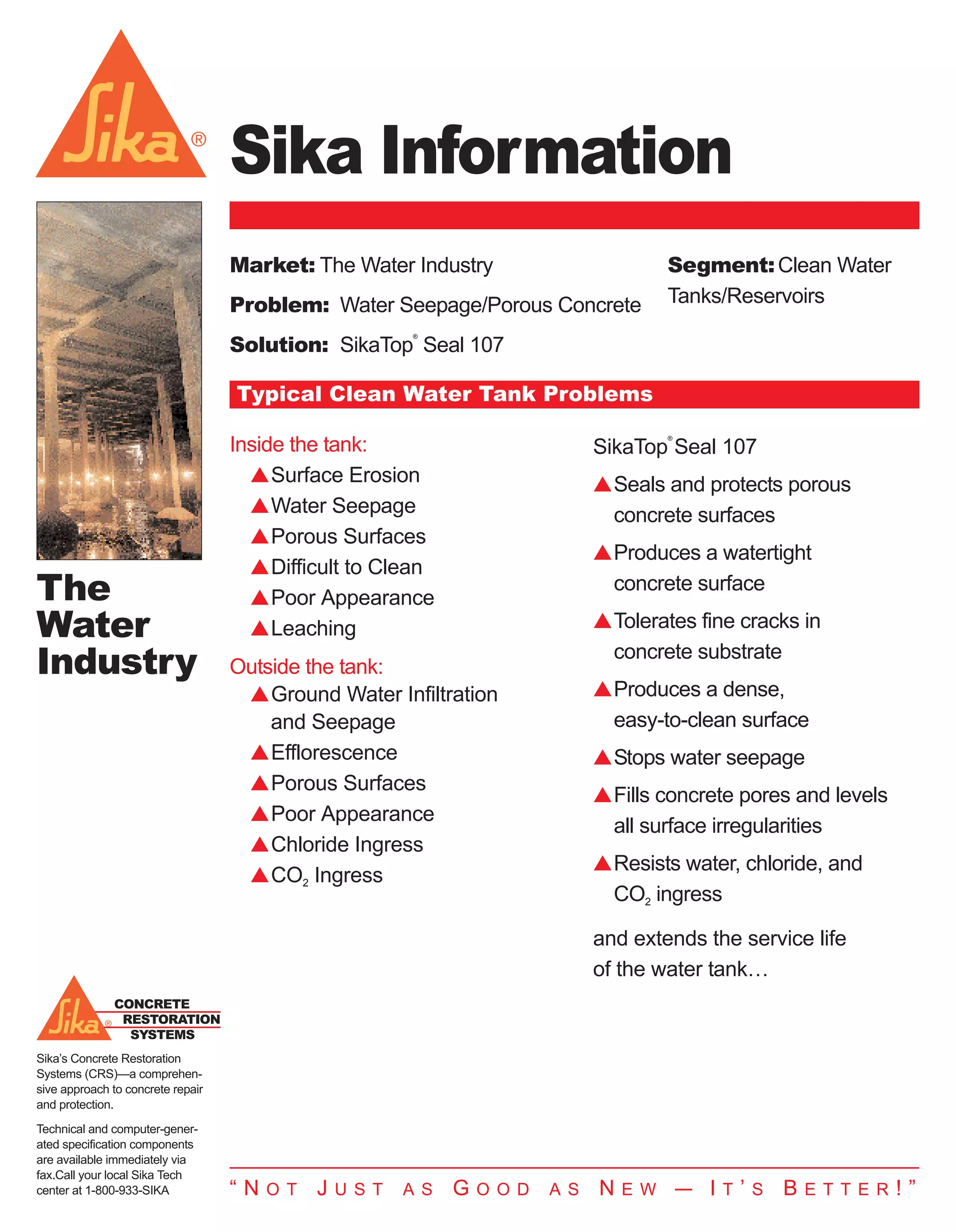 Fact sheet sika topsil 107 | PDF