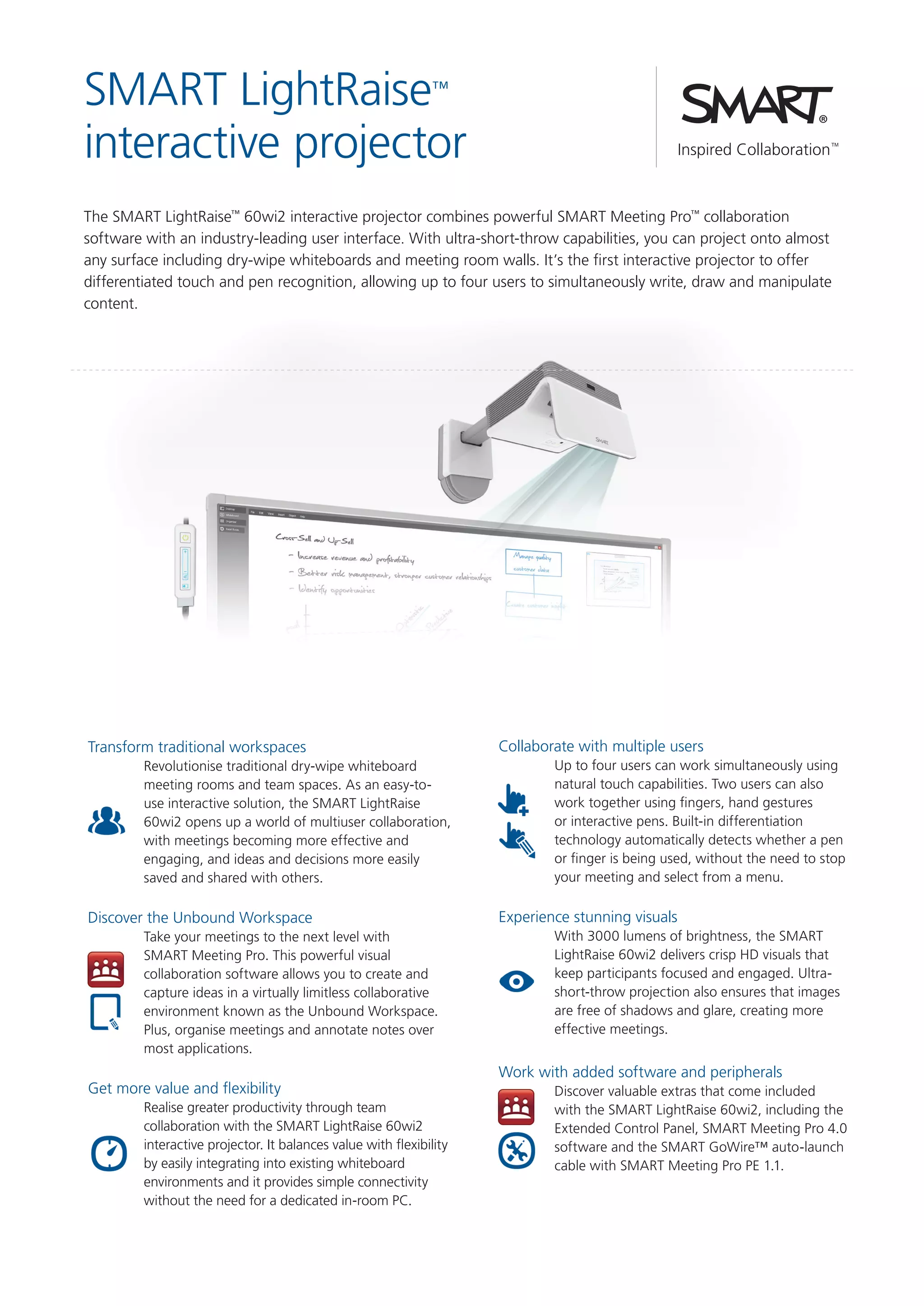SMART lightraise 60wi2 Factsheet | PDF