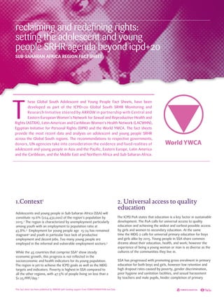 Fact sheet sub saharan africa | PDF