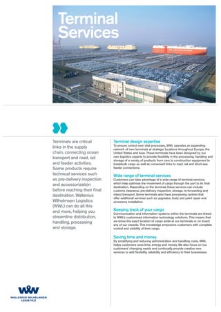 Fact Sheet Terminal Services Global | PDF | Logistics and ...