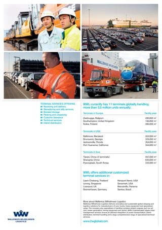 Fact Sheet Terminal Services Global | PDF | Logistics and ...