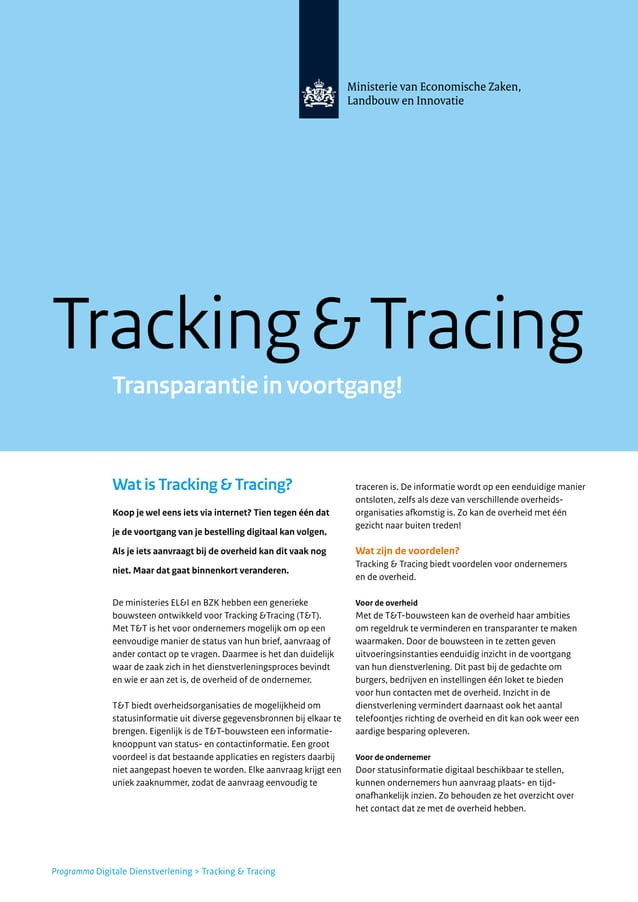 Factsheet Tracking & Tracing | PDF