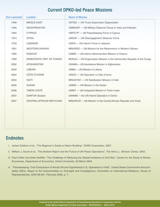 Factsheet un peacekeeping | PDF