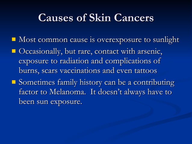 Facts Of Skin Cancer | PPT | Skin and Dermatology | Diseases and Conditions