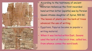Facts on letter writing | PPTX