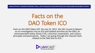 Facts on the DAO Token ICO | PPT
