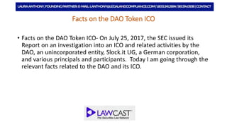 Facts on the DAO Token ICO | PPT