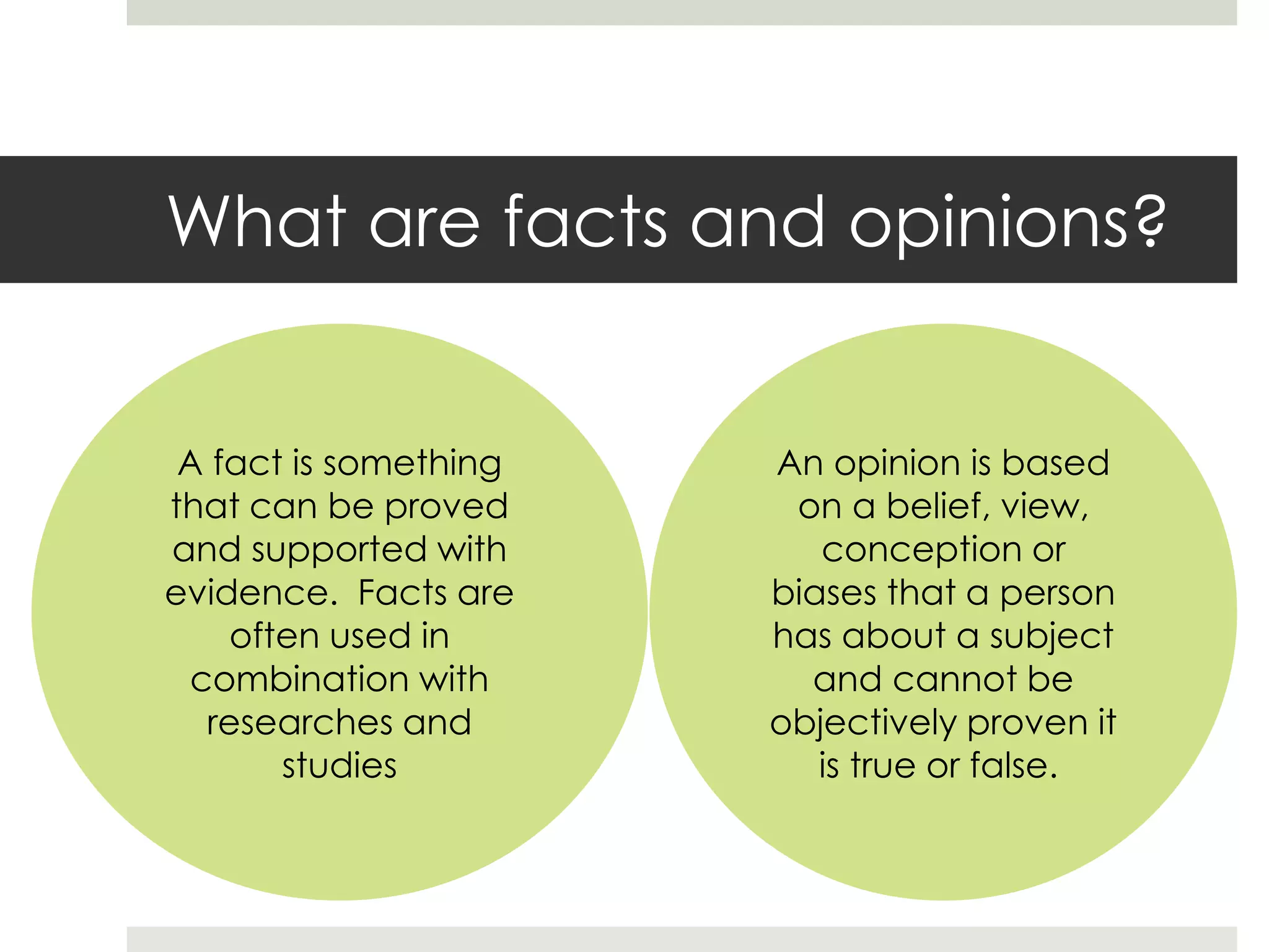 Facts or opinions | PPT
