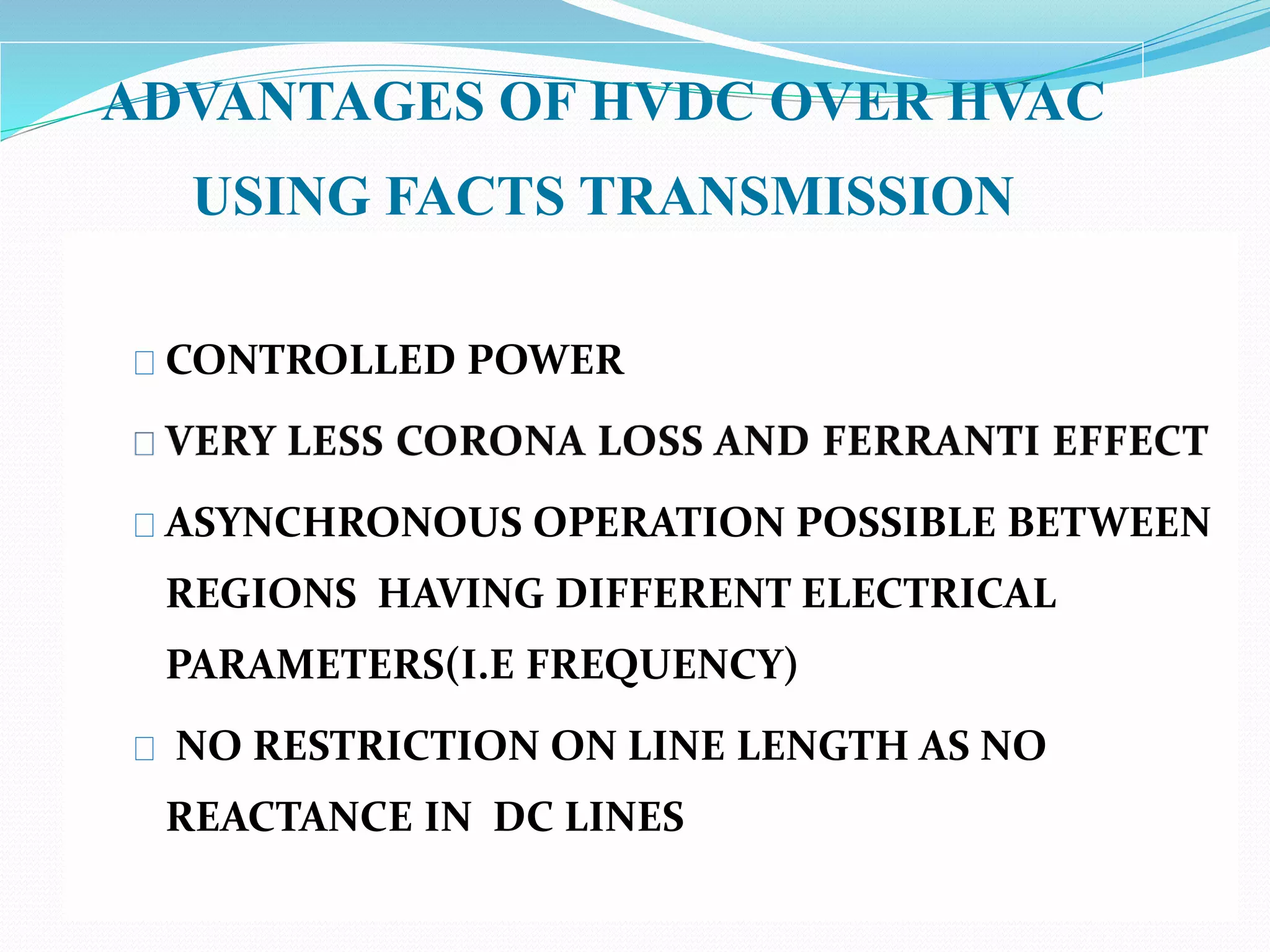 HVDC & FACTS | PPTX
