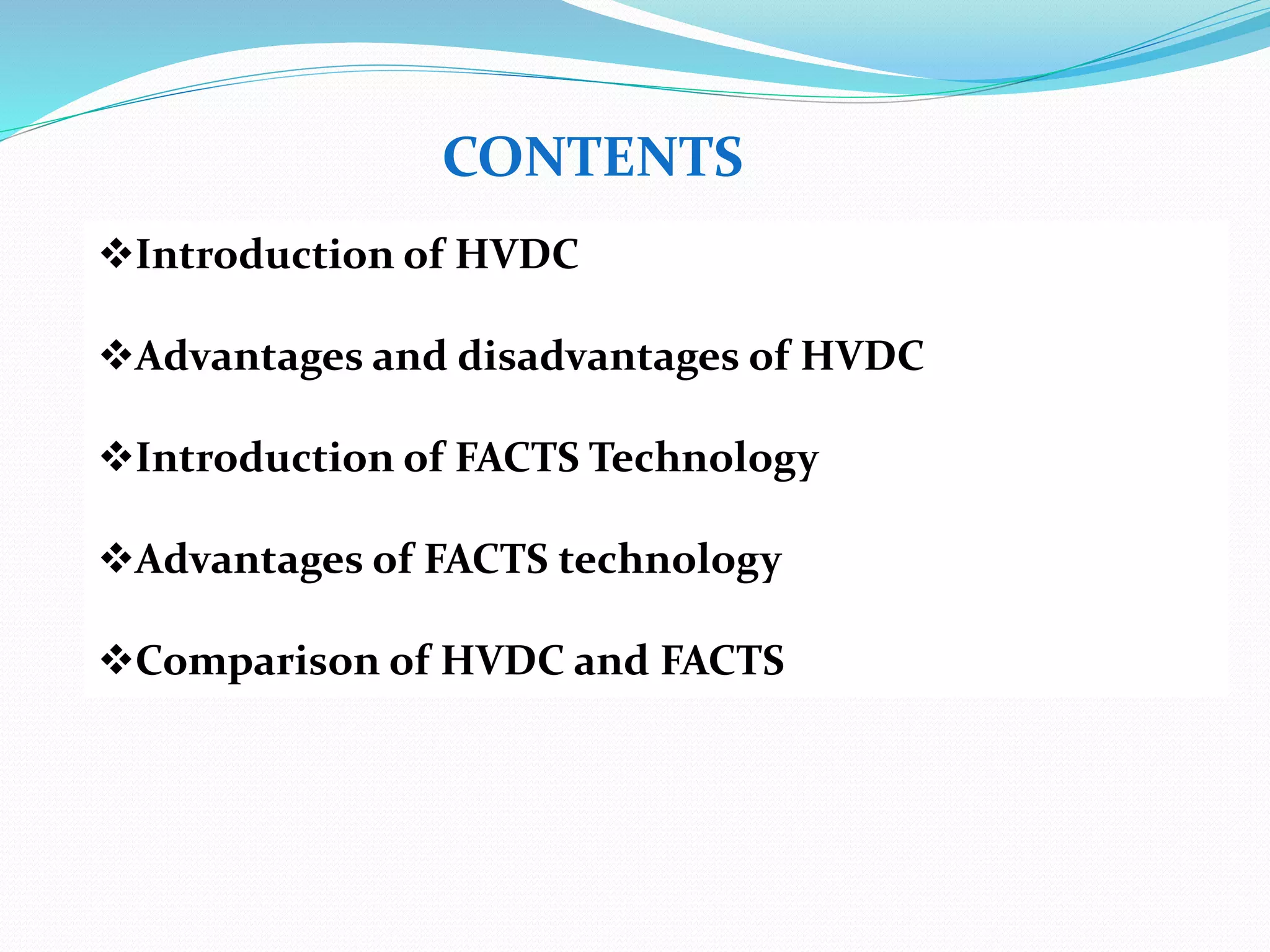 HVDC & FACTS | PPTX