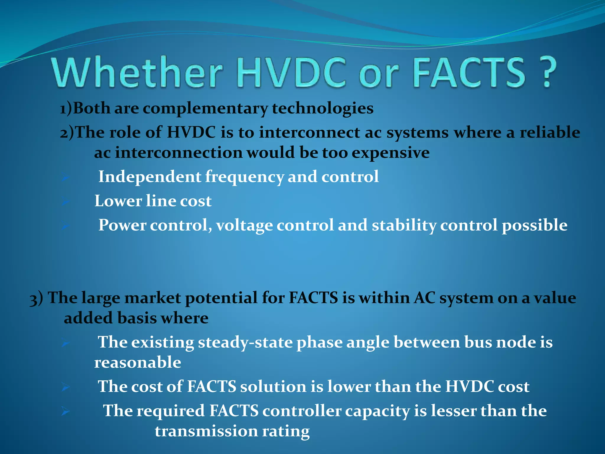 HVDC & FACTS | PPTX