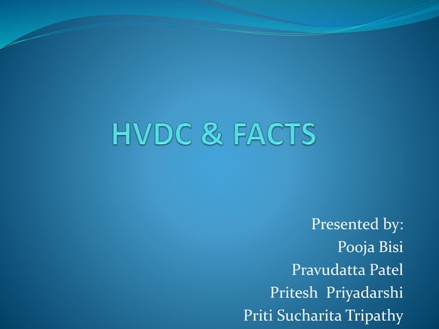 HVDC & FACTS | PPTX