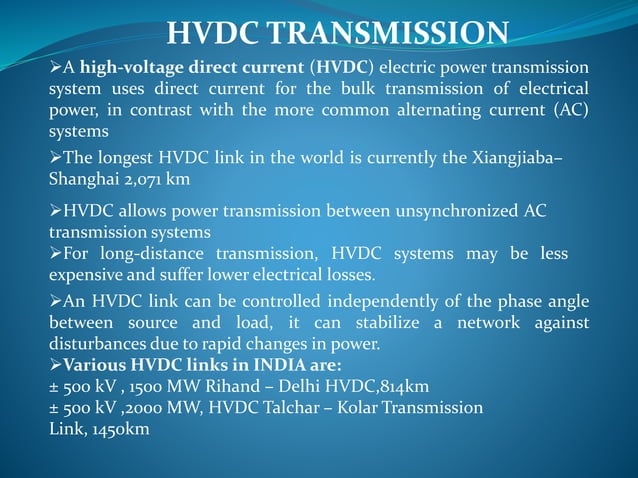 HVDC & FACTS | PPTX