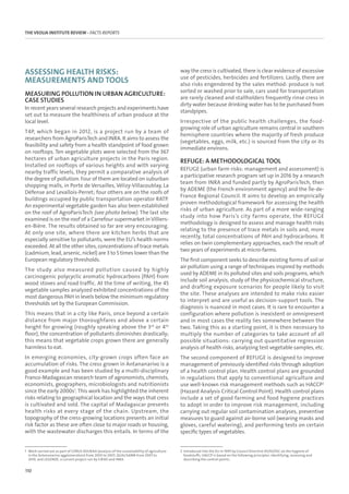 URBAN AGRICULTURE AND HEALTH: ASSESSING RISKS AND OVERSEEING PRACTICES ...