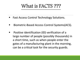 FACTS seminar ppt | PPTX