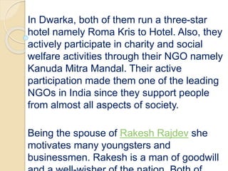 Facts To Know About Rupalben Rajdev – Spouse Of Rakesh Rajdev | PPTX